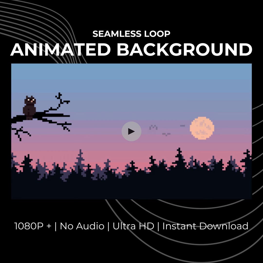 Dreamy Pixel Art Animated Background Loop for Twitch OBS Vtubers | Lofi ...