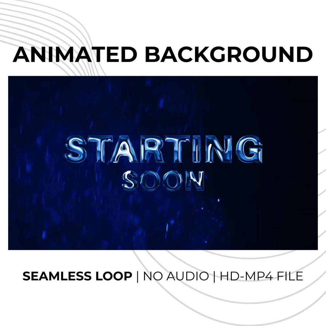 Animated Starting Soon Screen: Sci-fi Stream Background (MP4 Digital ...