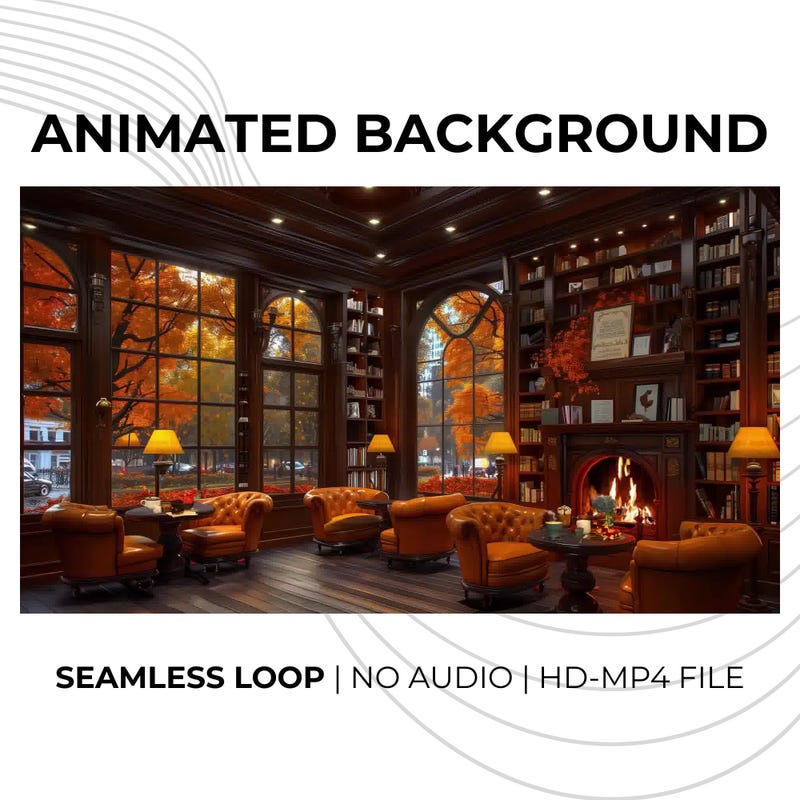 Cozy Fall Background for Teams - Etsy