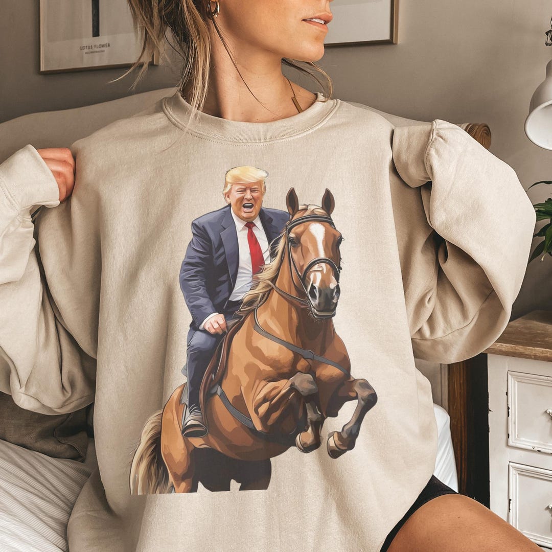 Trump on Horseback Clipart PNG, Funny Trump Transparent Background ...