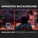 Cozy Study Room Pixel Art Animated Background: Rainy Taipei Lofi Vibe ...