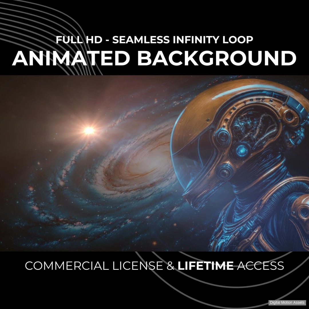 Alien Space Loop Video Background: HD Seamless Vtuber Overlay ...