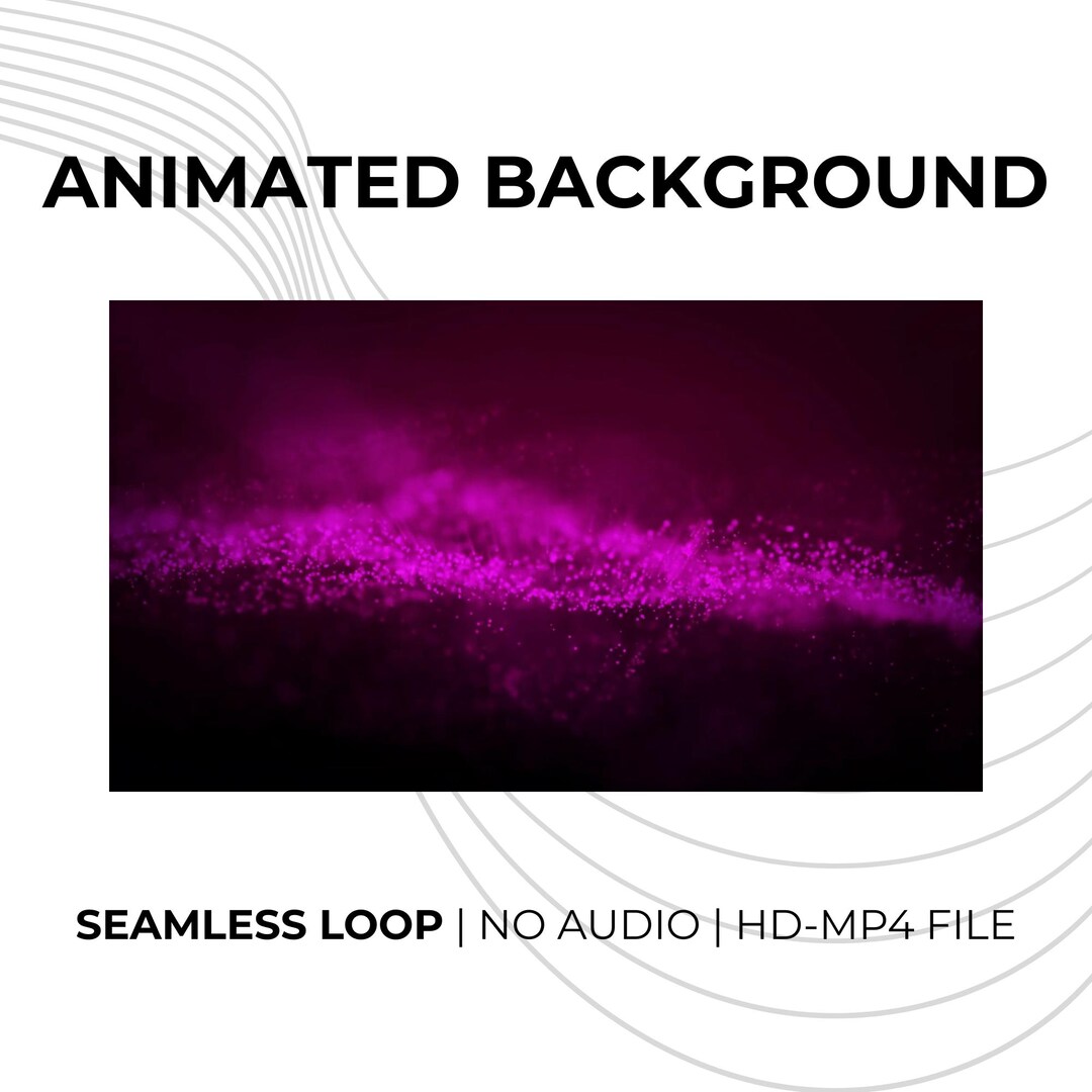 Magenta Particle Wave Vtuber Background: 4K Animated Stream Overlay - Etsy