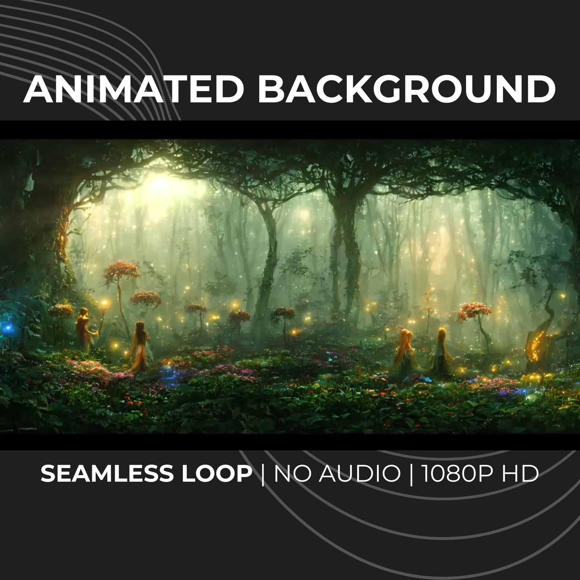 Ethereal Fairy Forest Animated Stream Background: 1080p Magical Vtuber ...