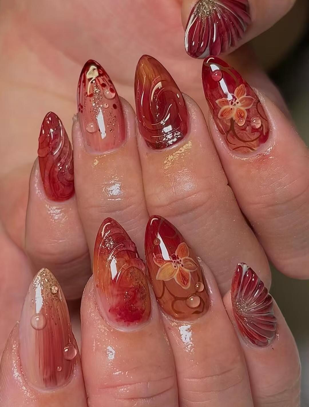 Handmade Silver Ombré Press on Nails: Exotic Gel Nail Art - Etsy Australia