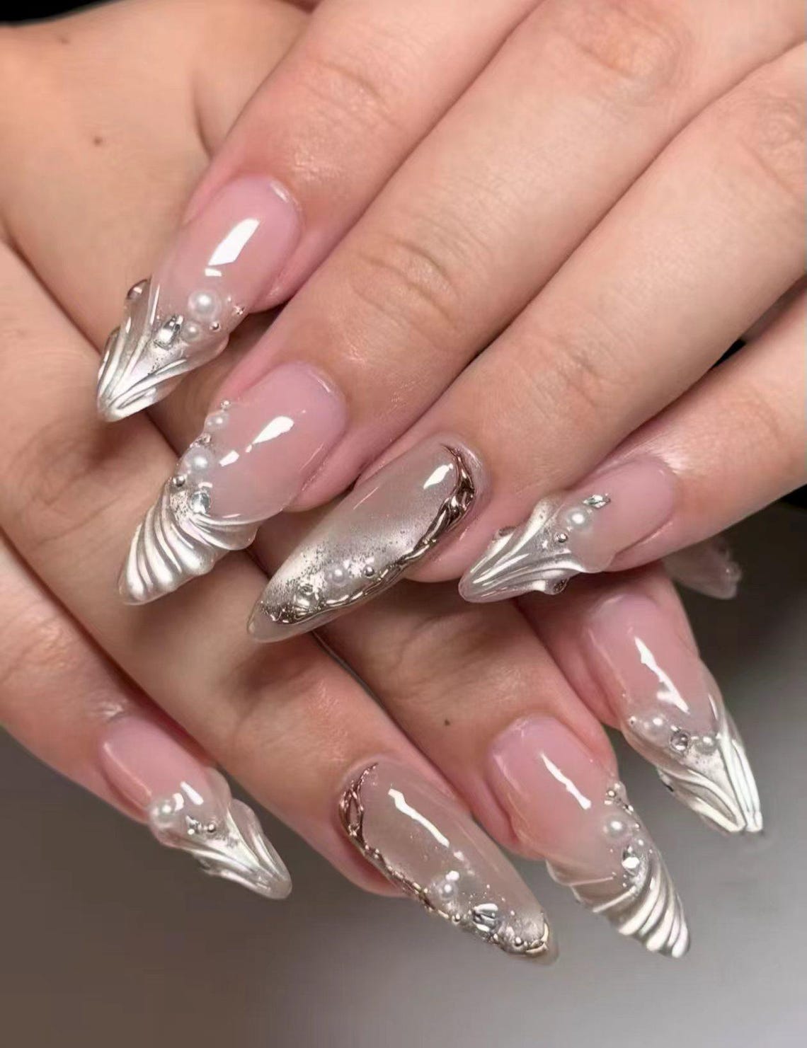 Handmade Colorful Press on Nails: Custom Nail Art Manicure - Etsy