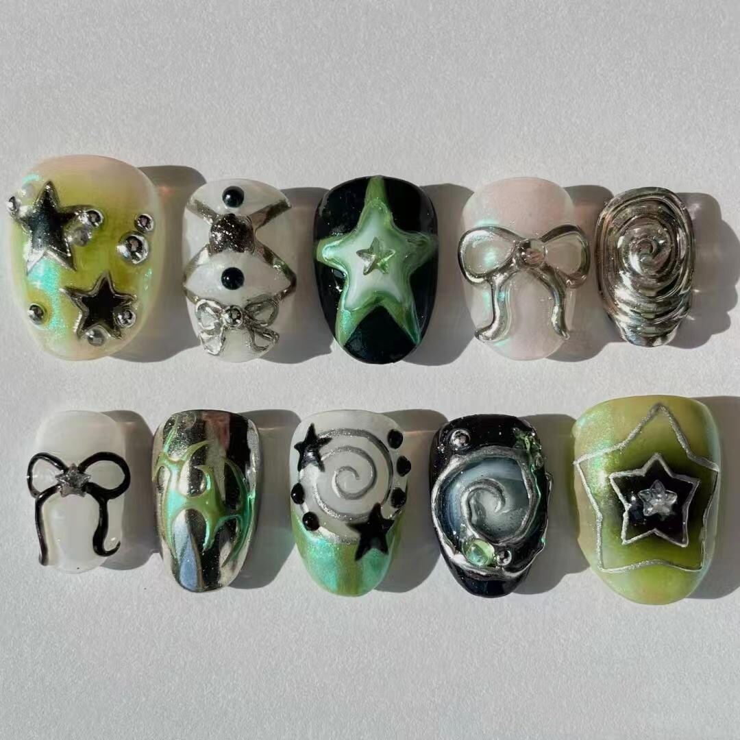 3D Butterfly Knot Nails/custom Press on Nails/flakes for Nails//nails ...