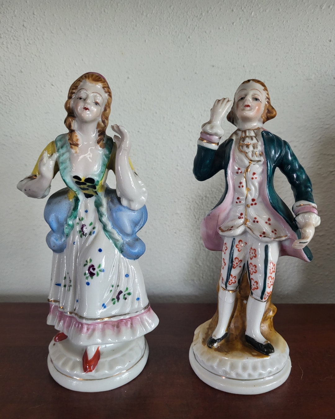 Victorian Occupied Japan Bone China Lady and Man Set. - Etsy