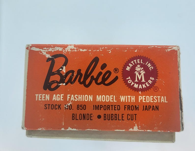 1963 Blonde Bubble Cut Barbie With Original Box-collectible 60's Mattel ...