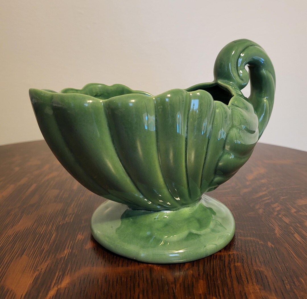 Vintage Haeger Green Planter - Etsy