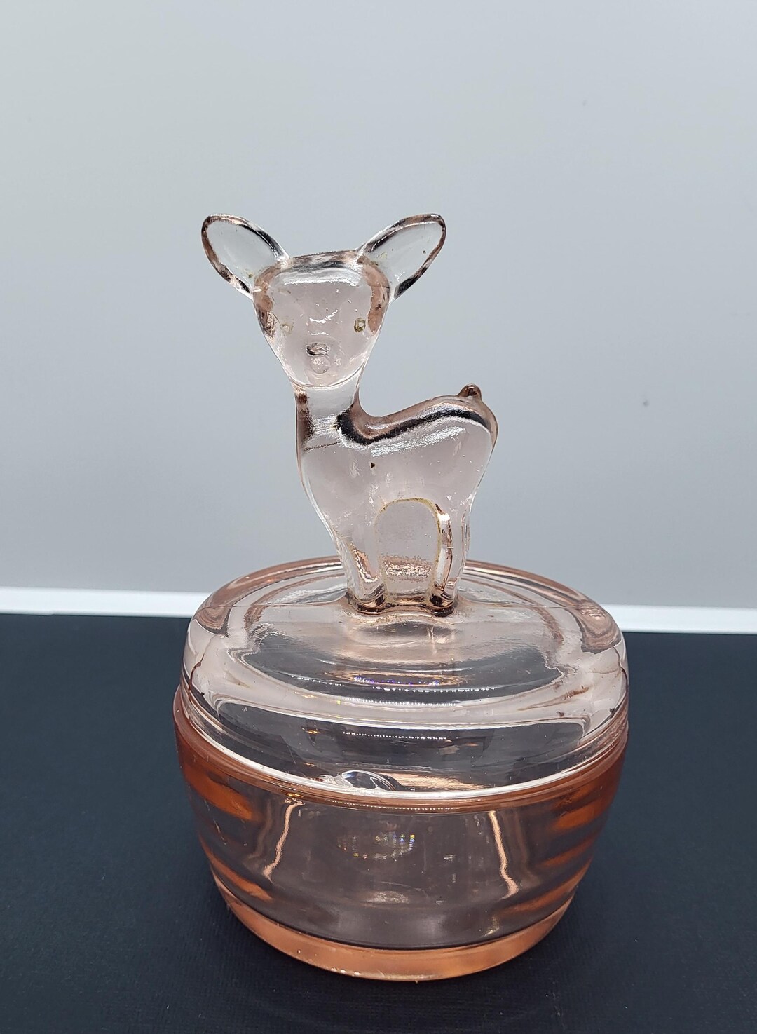 1940's Jeanette Carnival Glass Powder Dish. - Etsy