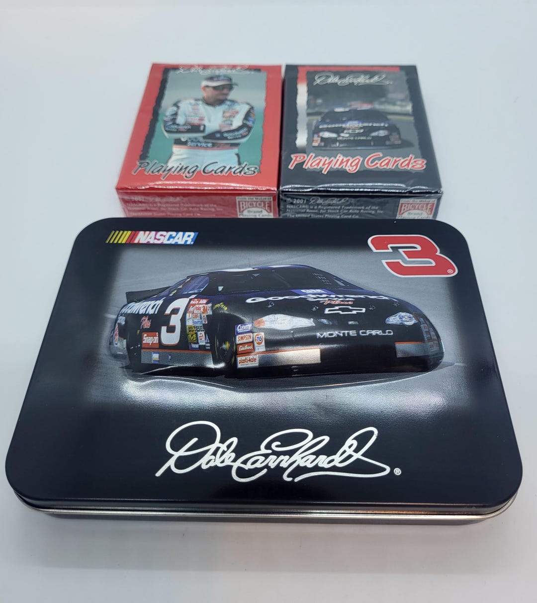 Dale Earnhardt Commemorative Tin With Playing Cards - Etsy