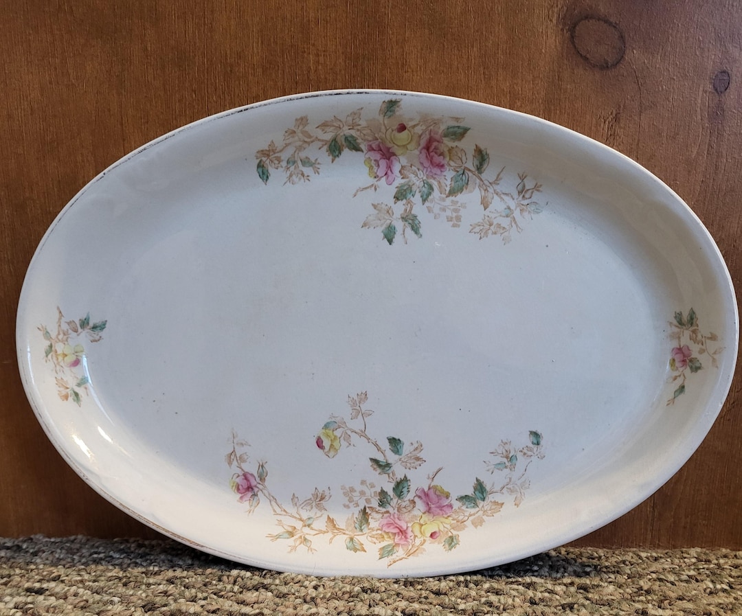 Vintage Anchor Pottery J.E.N. Serving Platter - Etsy