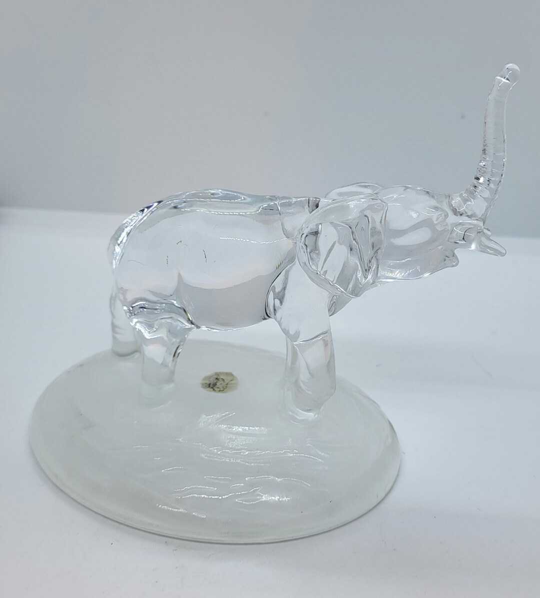 Vintage Lead Crystal D'arques Elephant Figurine. - Etsy