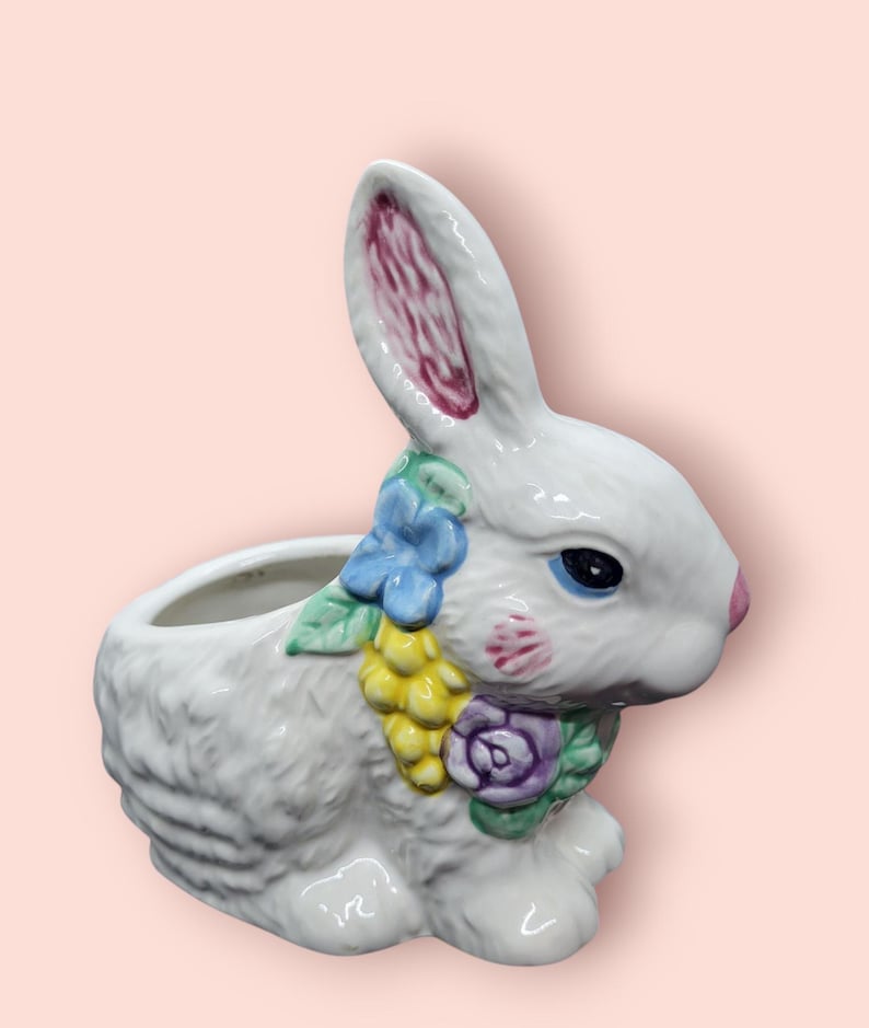 Vintage Bunny Planter