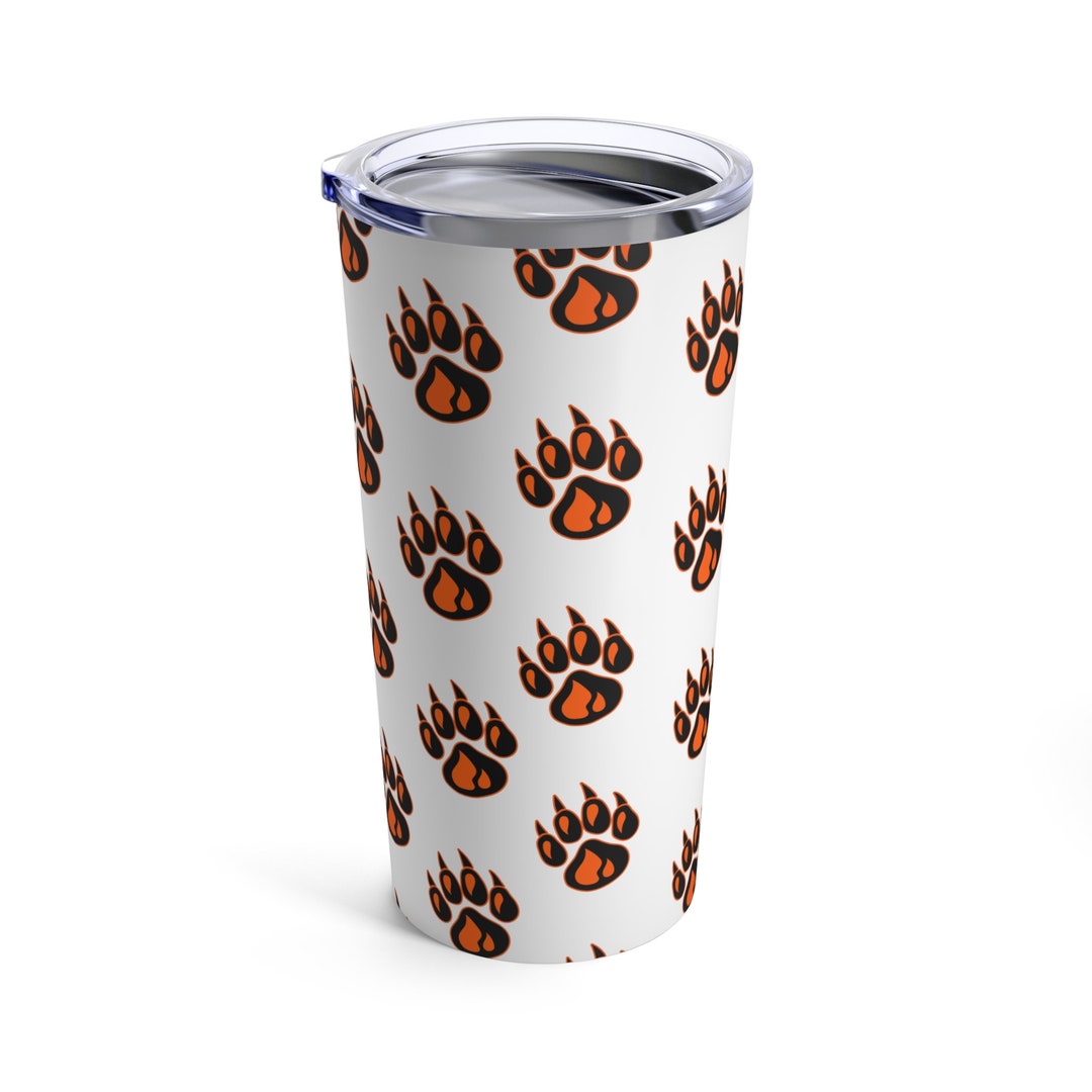 Bengal Tigers Paw Print, Tigers Tumbler, Tiger Paw Tumbler, Bengal ...