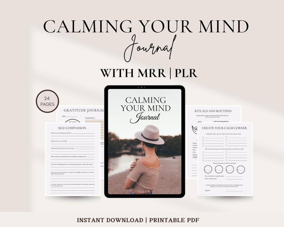 Calming Your Mind | Inner Peace Journal | Mindfulness Reflection Journal Mind Reset Workbook ...