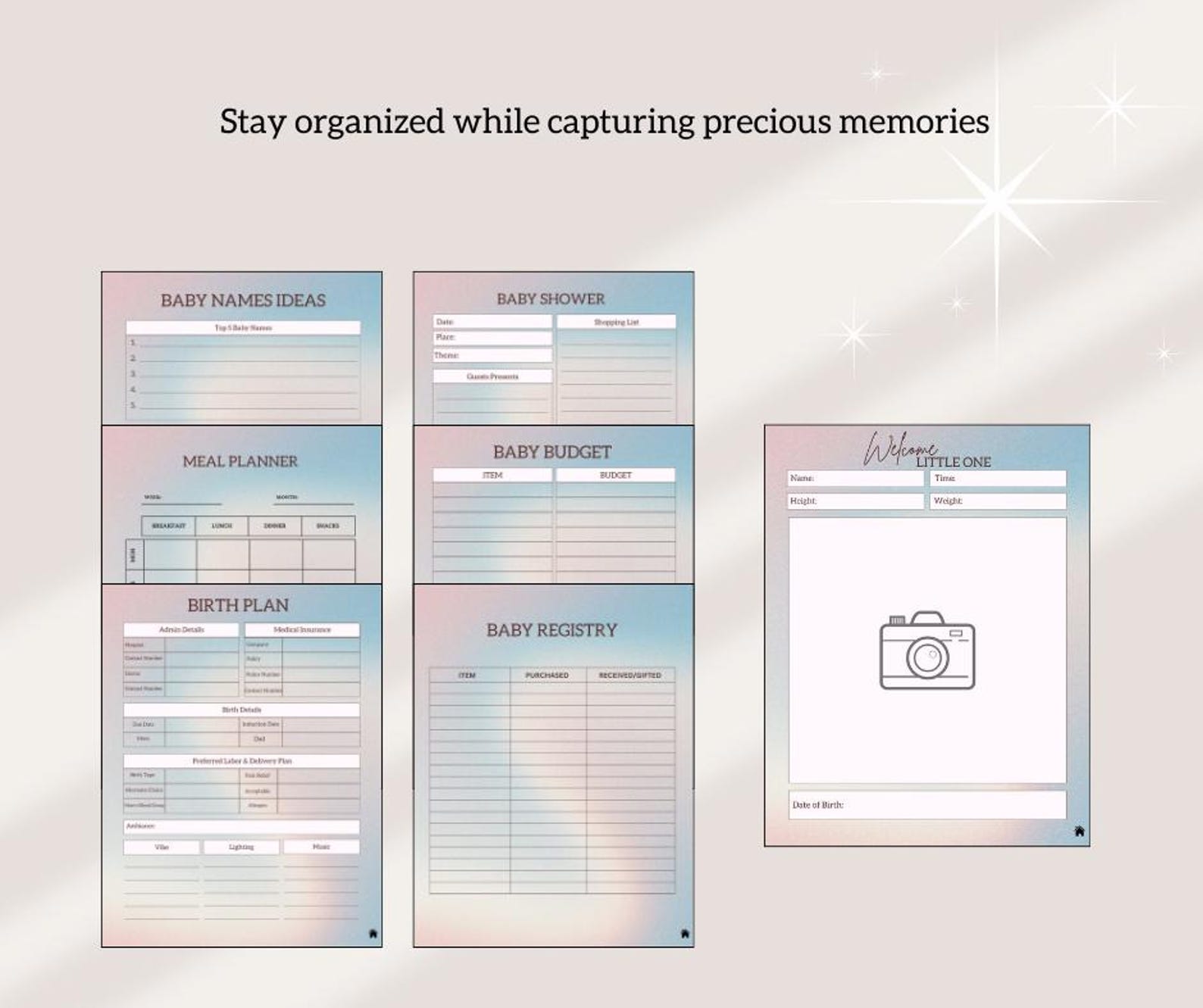 Digital Pregnancy Journal Fetal Movement Log Maternal Health Tracker ...