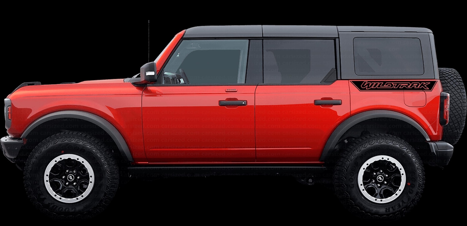 Bronco Drop Down Decals. Wildtrak, Badlands, Sasquatch. 4 Door Bronco ...