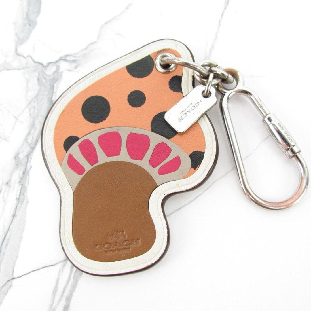 Coach Leather Mushroom Bag Charm / Keychain - Etsy