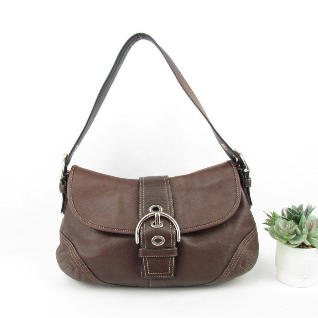 Coach Soho Y2K Brown Leather Shoulder Bag - Etsy