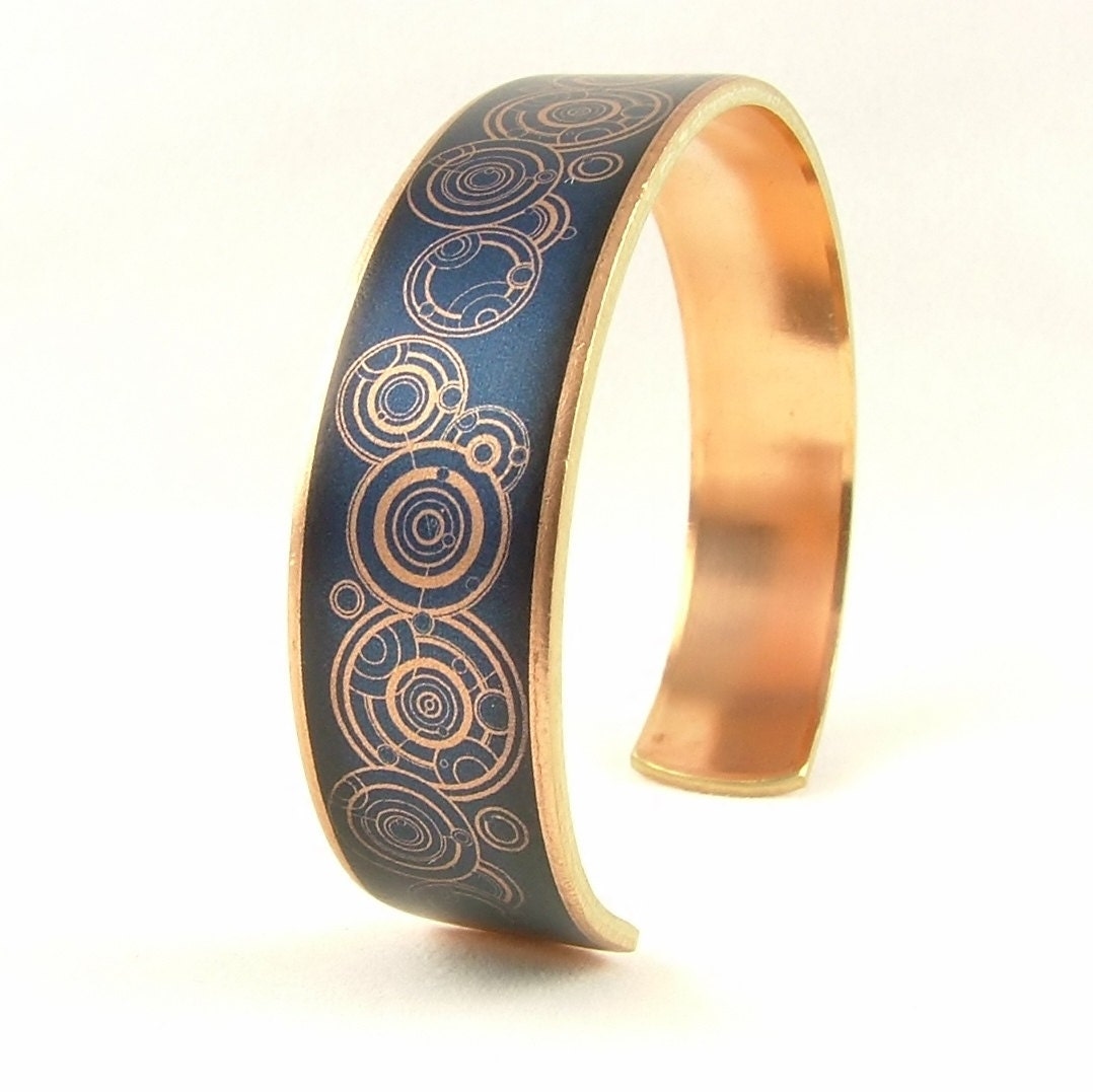 Blue Police Box Brass Cuff Unique Gift Gallifrey Doctor - Etsy
