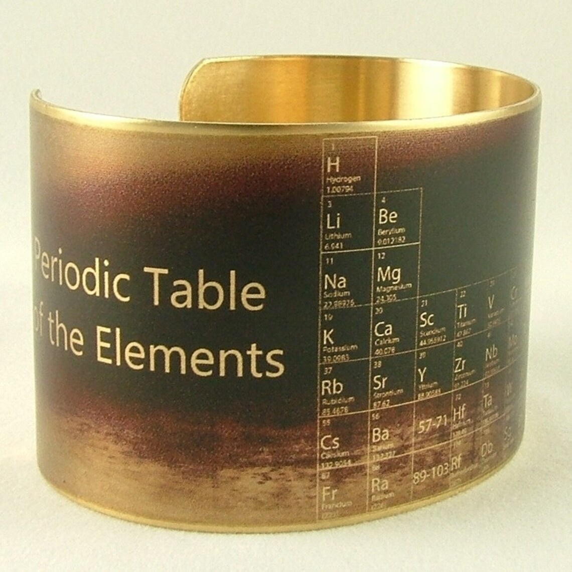 Periodic Table of Elements Bracelet Science Jewelry | Etsy