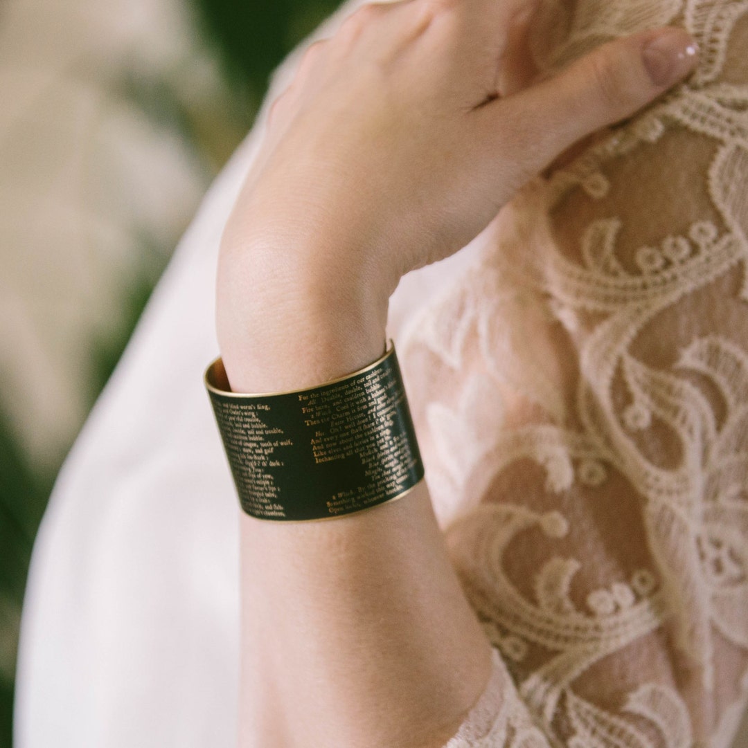 Shakespeare Macbeth Quote - Three Witches - Literary Cuff Bracelet ...