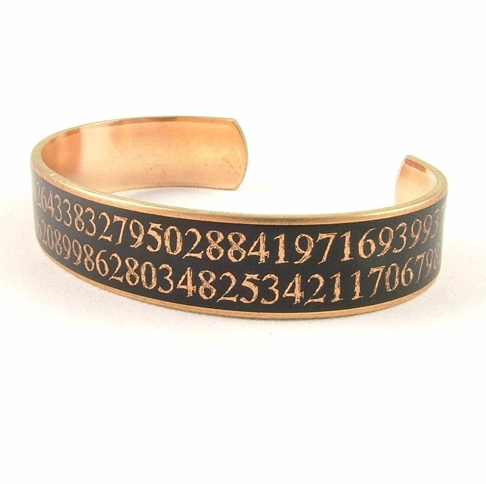 Pi Bracelet Science Jewelry Mathematical Cuff Geeky Gift | Etsy