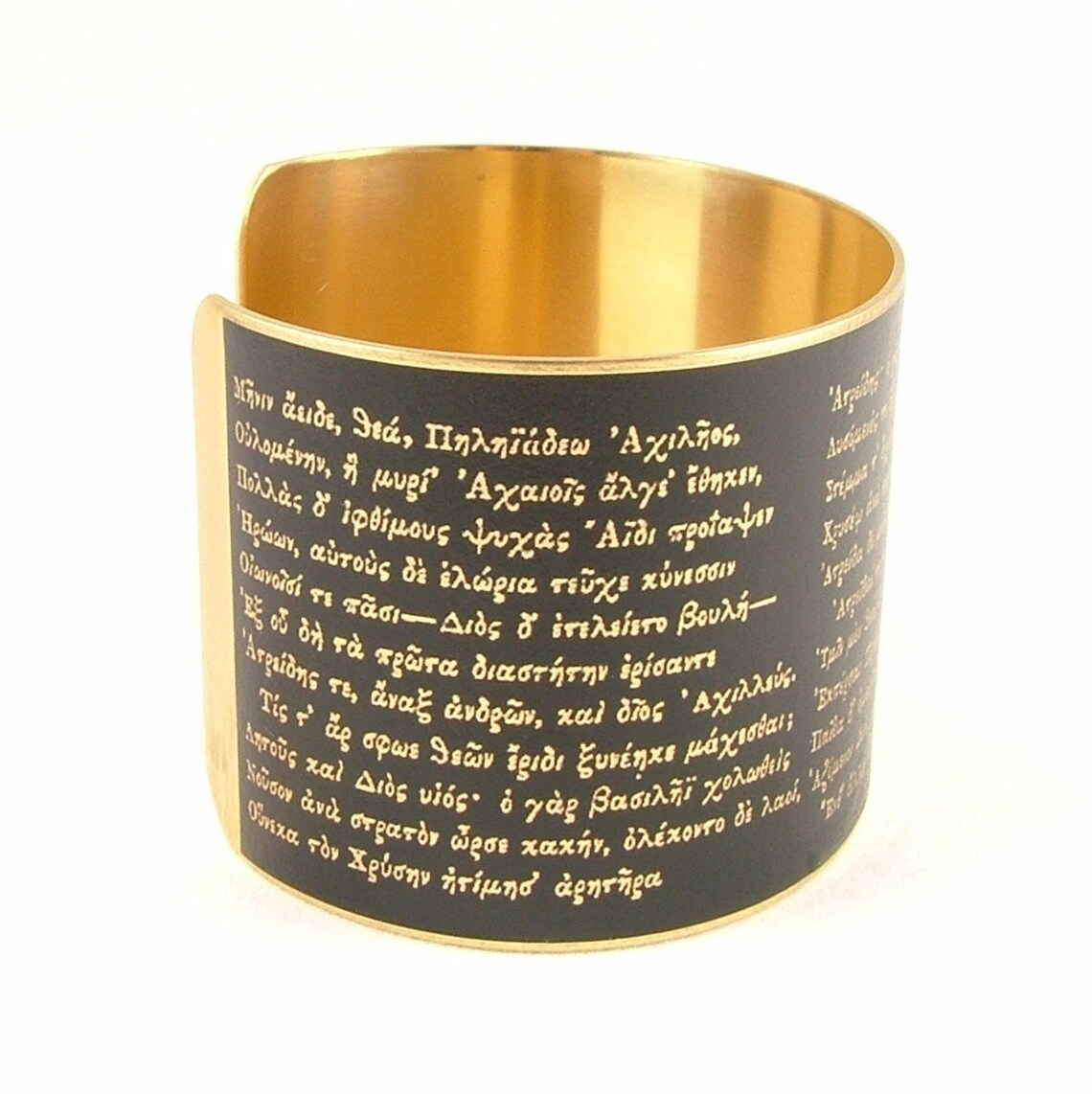 The Iliad - Ancient Greek Cuff Bracelet - Achilles Zeus - Gift for ...