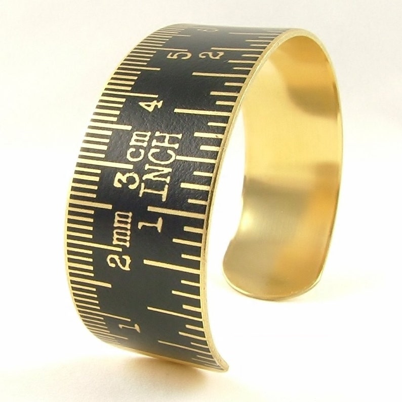 Sewing Gift - Handmade Tape Measure Bracelet - Ruler Measurement Cuff ...