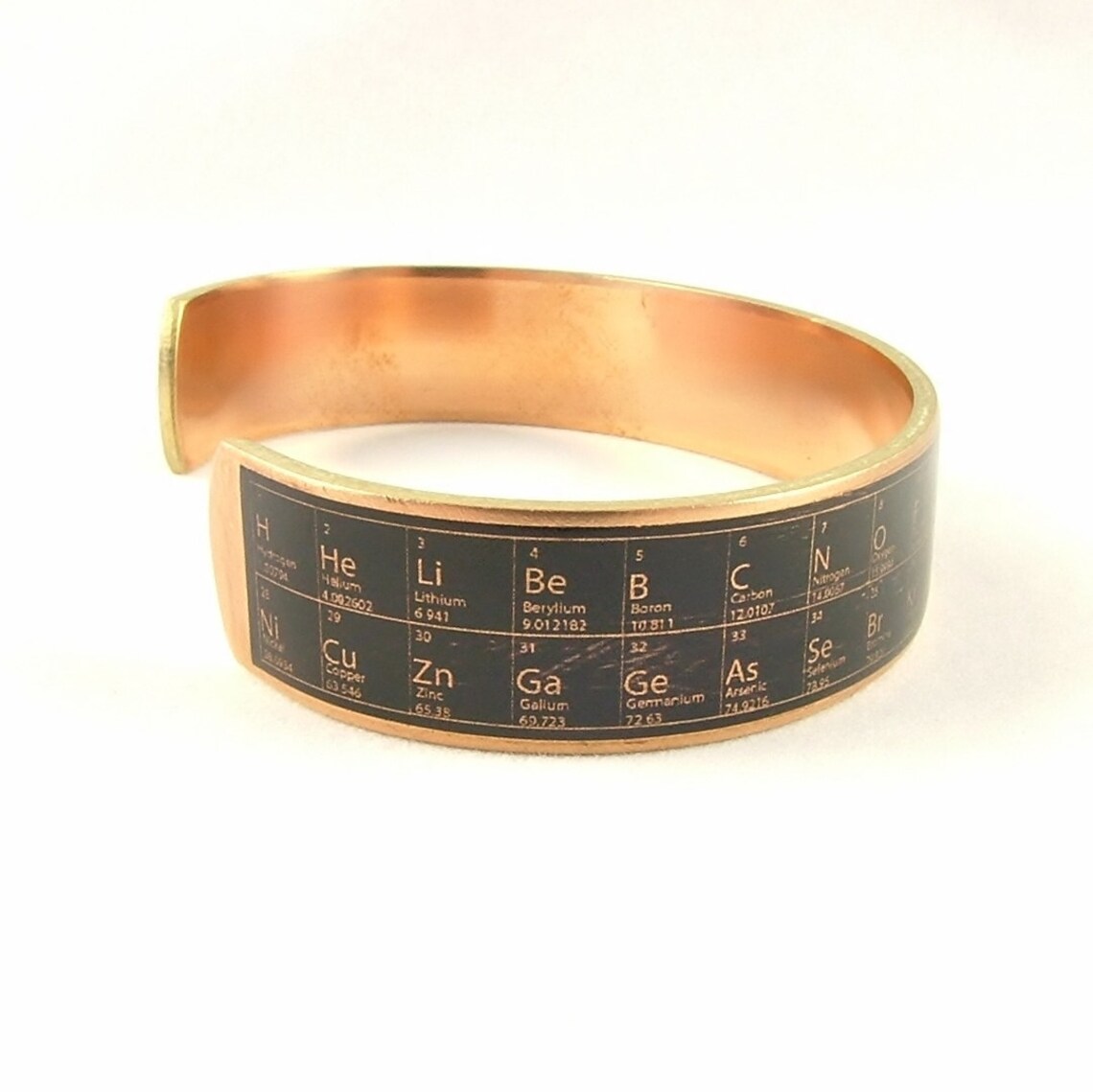 Periodic Table of Elements Skinny Cuff Bracelet Geeky | Etsy