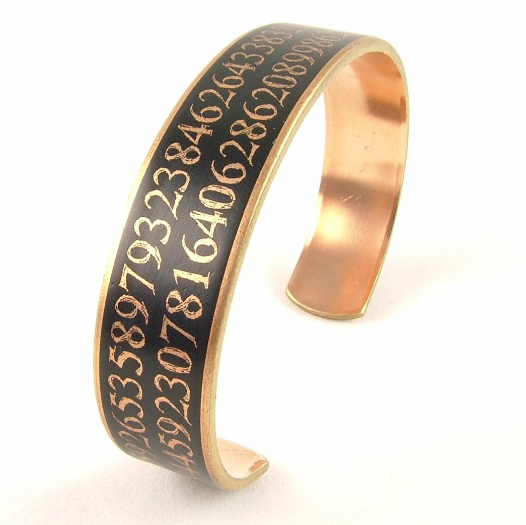 Pi Bracelet Science Jewelry Mathematical Cuff Geeky Gift | Etsy