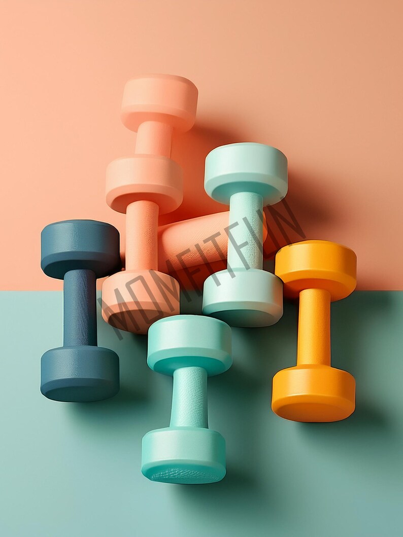 Pastel Gym Wall Art Home Gym Decor Set of 4 - Etsy UK