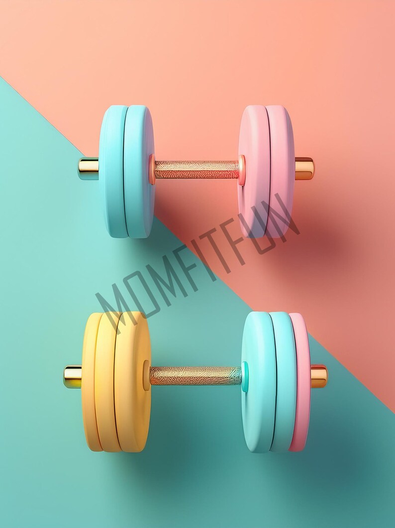 Pastel Gym Wall Art Home Gym Decor Set of 4 - Etsy UK