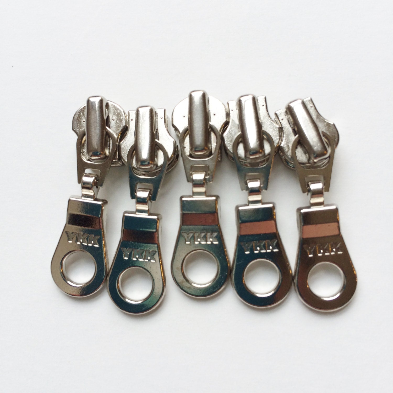Zipper Heads- Sliders With Pulls- YKK Brand 4.5mm Donut Style Pulls ...