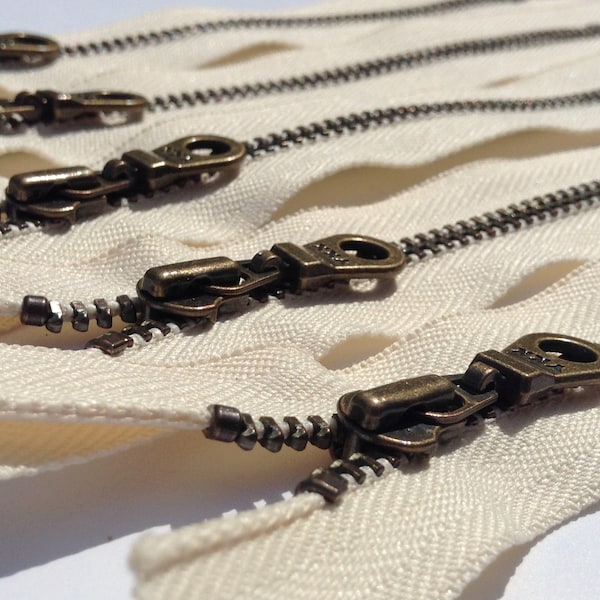 Ykk #3 Closed Zipper - Etsy