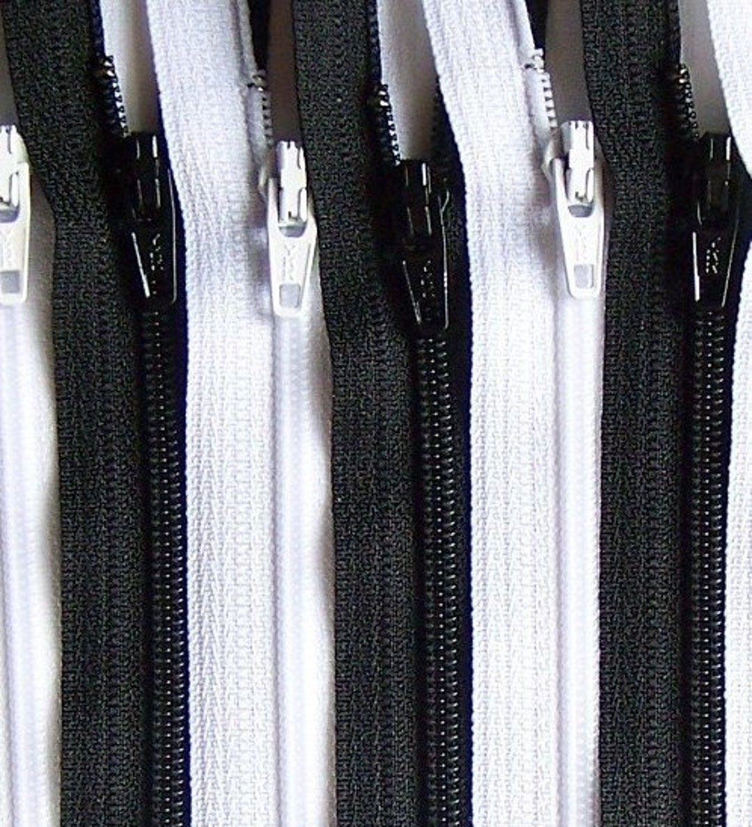 Black and White 4 Inch Zipper Bundle 20 Zippers - Etsy