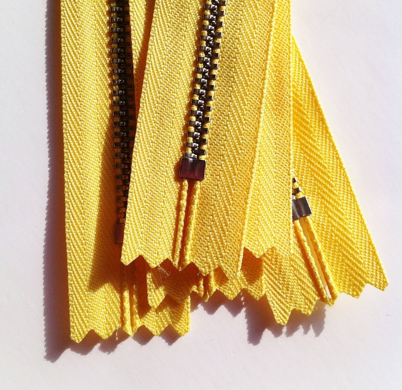 Clearance Sale- Metal Zippers- YKK 4.5 Closed Bottom Standard Pull ...