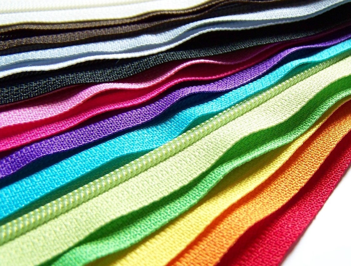 100 Assorted YKK Zippers All Purpose Zips Available in - Etsy