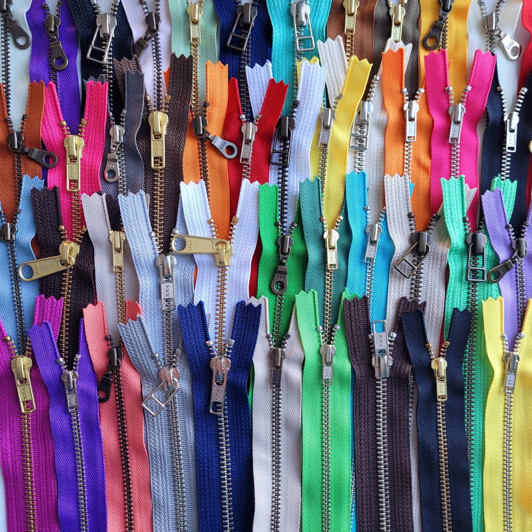 Mega Metal Zipper Stash Builder Sampler Set - Variety of All Sizes and ...