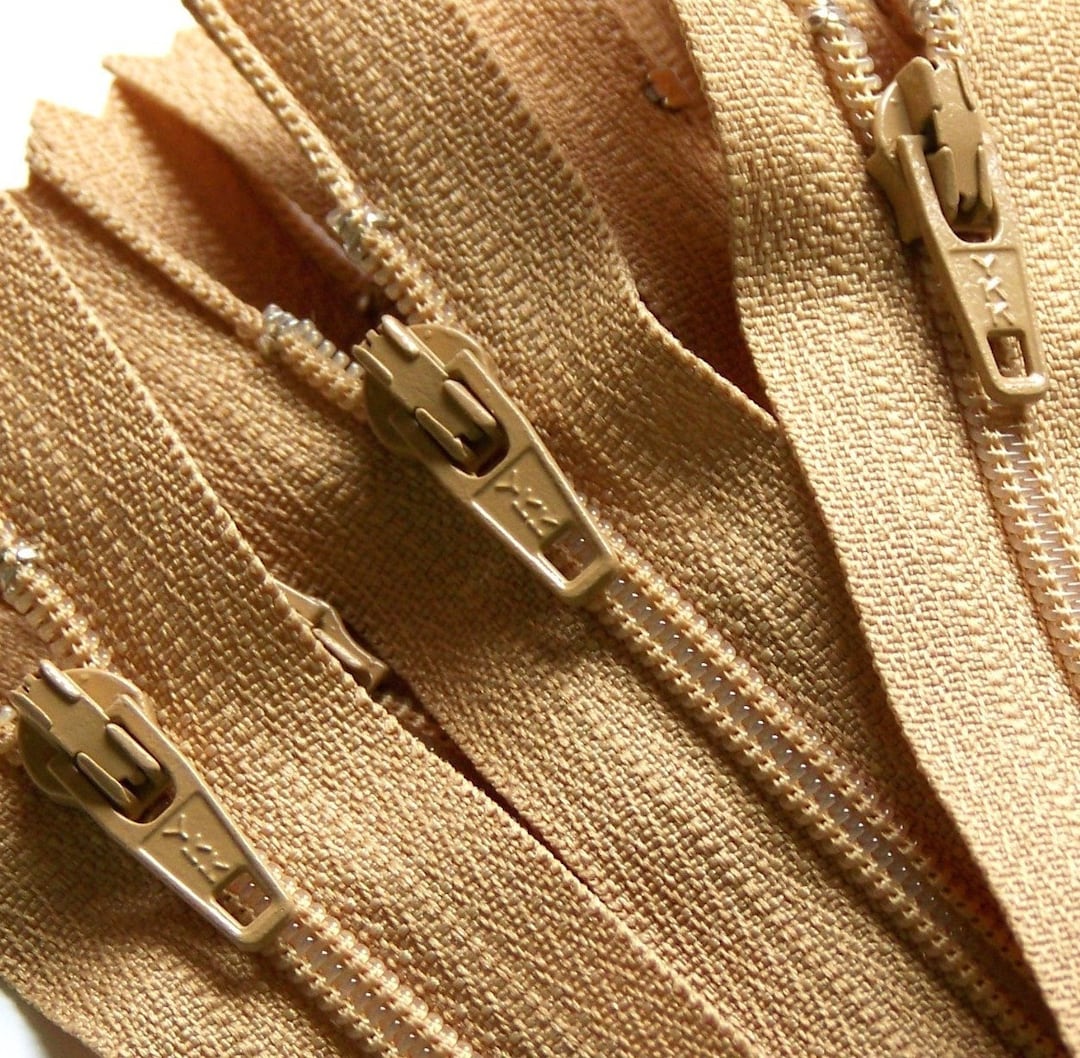 YKK Zippers 7 Inch Dress Zips 25 Pieces Caramel Color 189 - Etsy