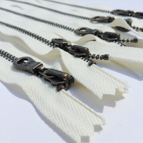 YKK Brass Gold Metal Donut Pull Zippers 5 Pieces Black - Etsy