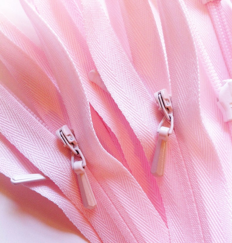INVISIBLE Zippers YKK Color 511 Cotton Candy Pink 10 - Etsy