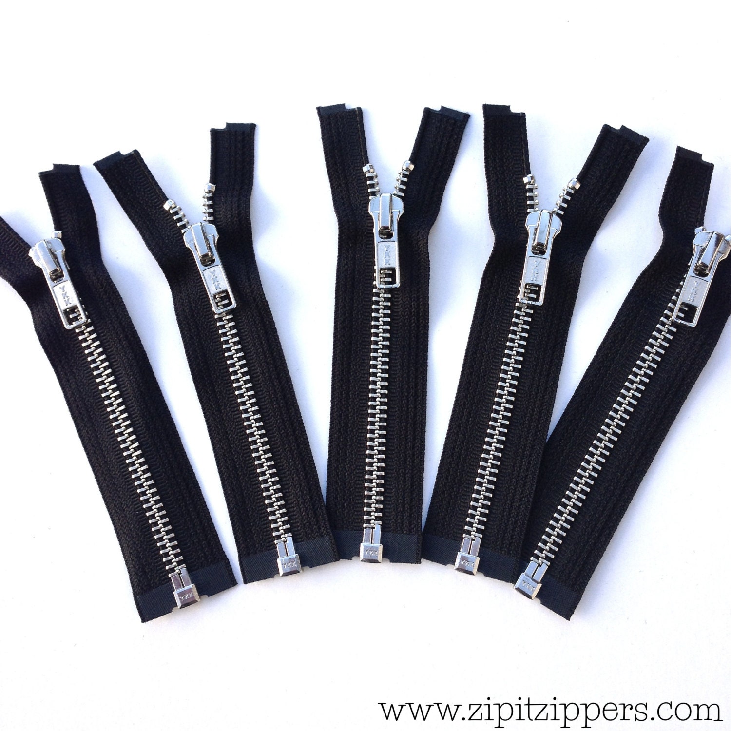 Separating Metal Zippers YKK Nickel Teeth Zips 1 Piece - Etsy