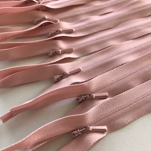 INVISIBLE Zippers- YKK Color 274 Dusty Rose- 5 Pieces- Currently ...