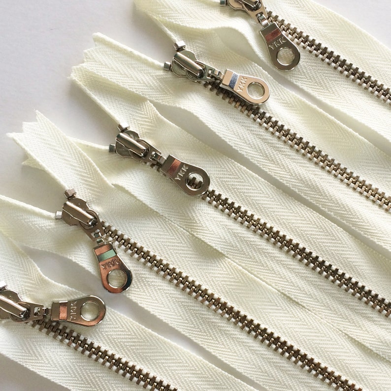 Clearance Sale YKK Metal Teeth Zippers 16 Inch With Nickel - Etsy