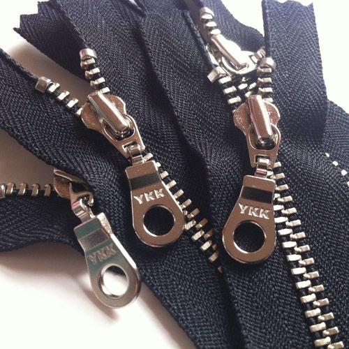 YKK Metal Teeth Zippers Antique Brass Donut Pull Color 580 - Etsy