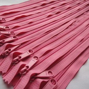 YKK Zippers- Long Handbag Pull Purse Zippers Color 515 Princess Pink (5 ...