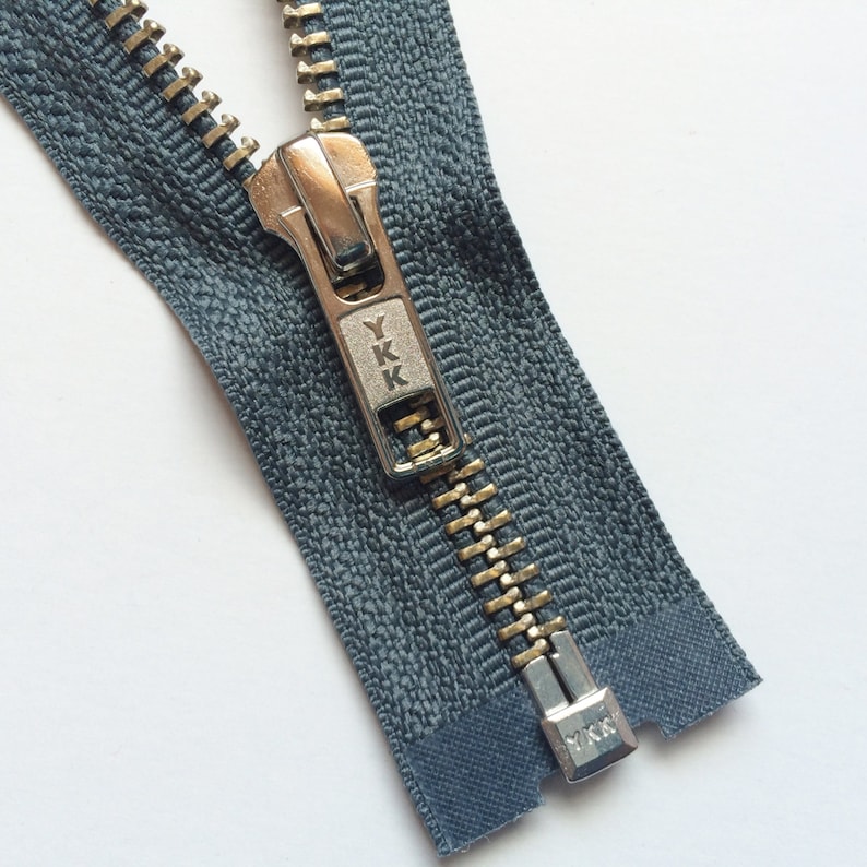 SEPARATING Metal Zippers YKK Nickel Teeth Zips 1 Piece - Etsy